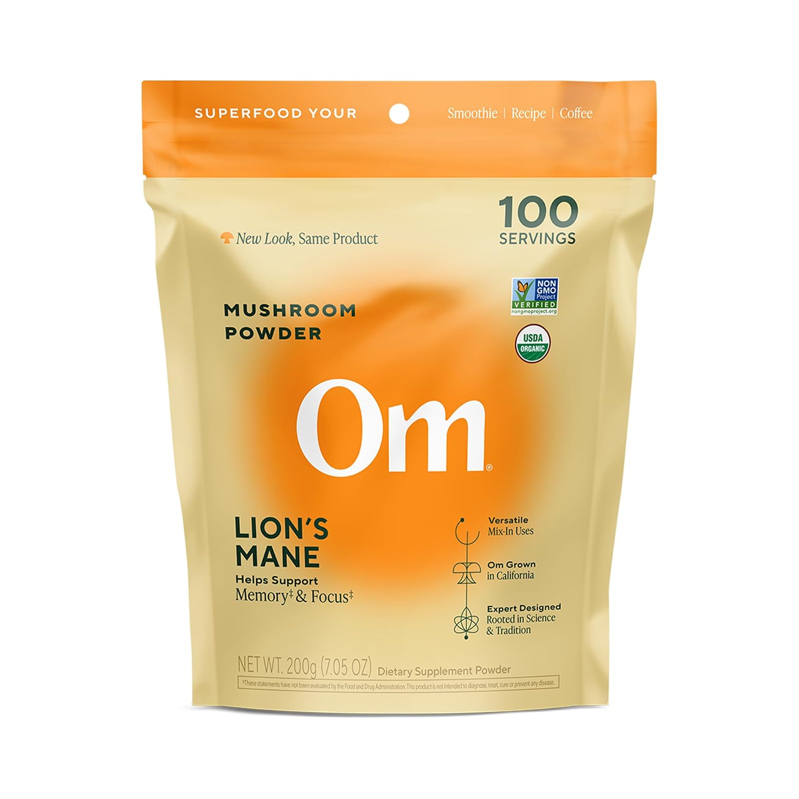 organic lion's mane mushroom powder