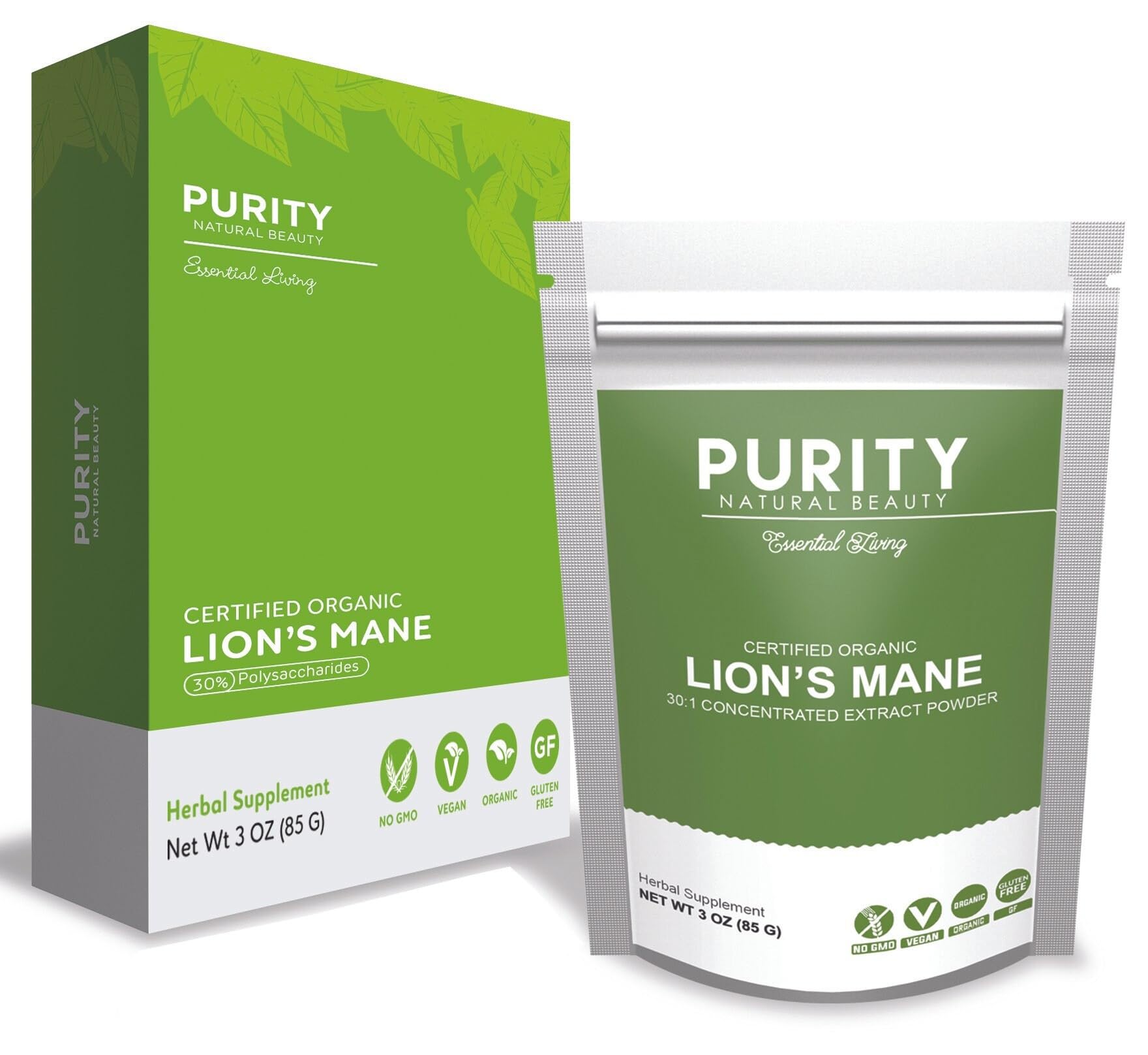 organic lion's mane mushroom powder