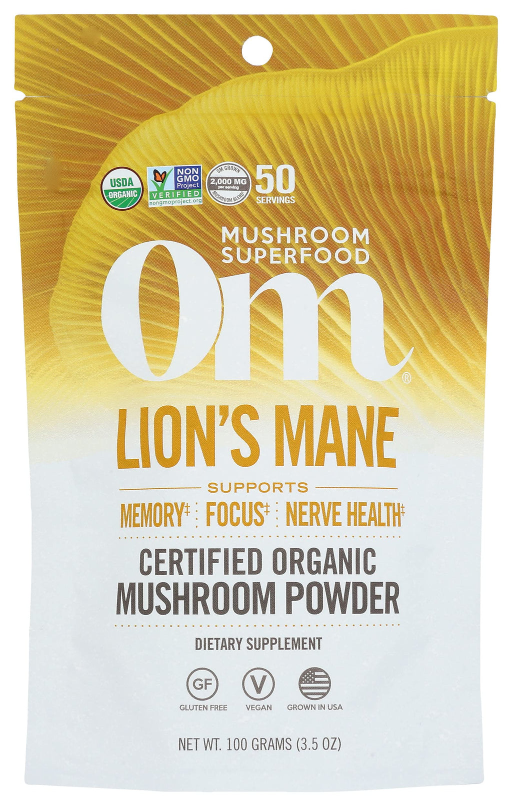 Organic Lion's Mane mushroom powder