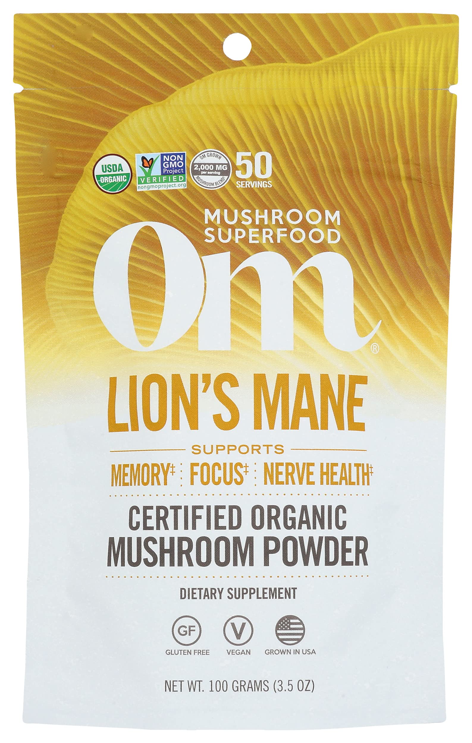 Organic Lion's Mane mushroom powder