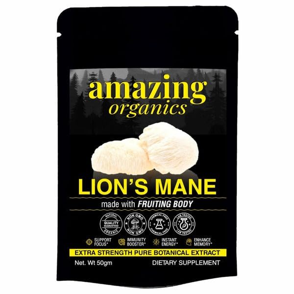 organic Lion's Mane mushroom powder