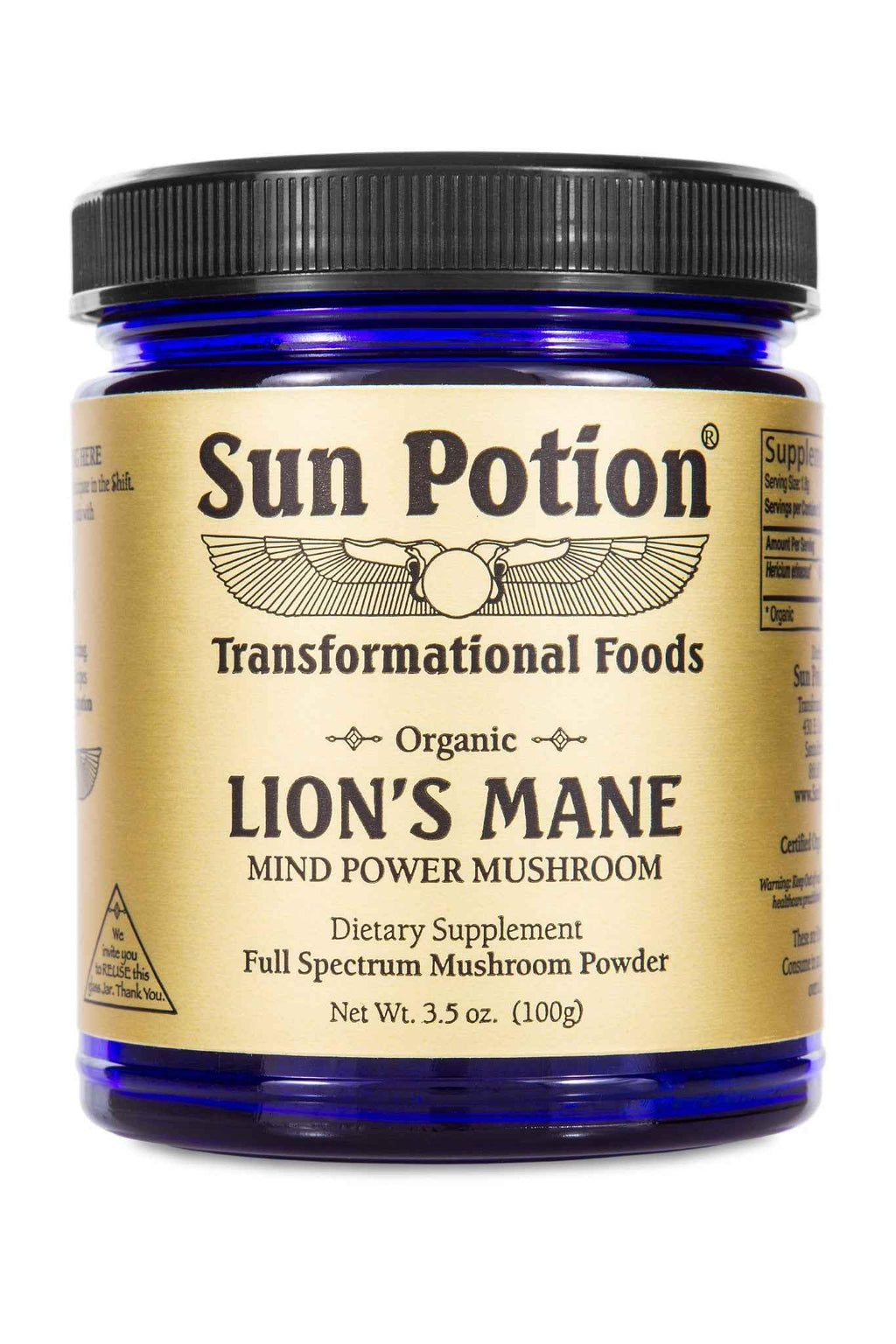 organic Lion's Mane mushroom powder
