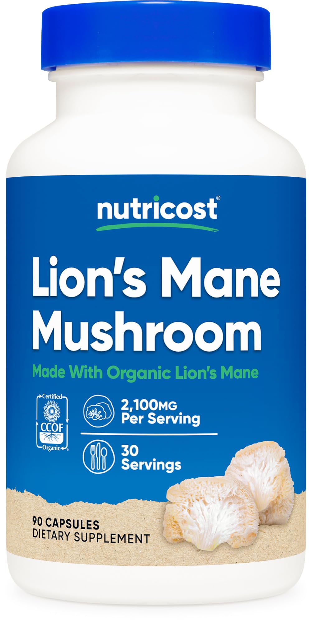 organic Lion's Mane mushroom supplement
