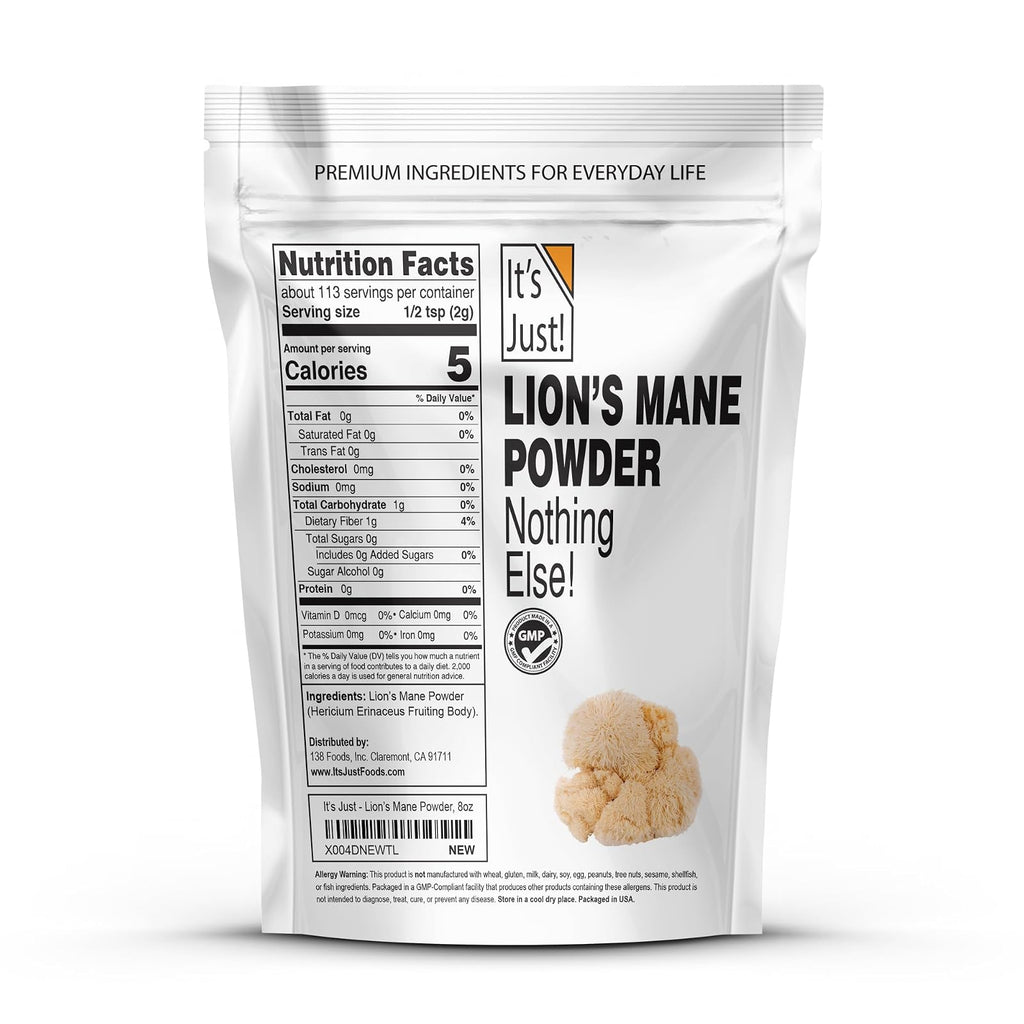 organic lion's mane mushroom supplement