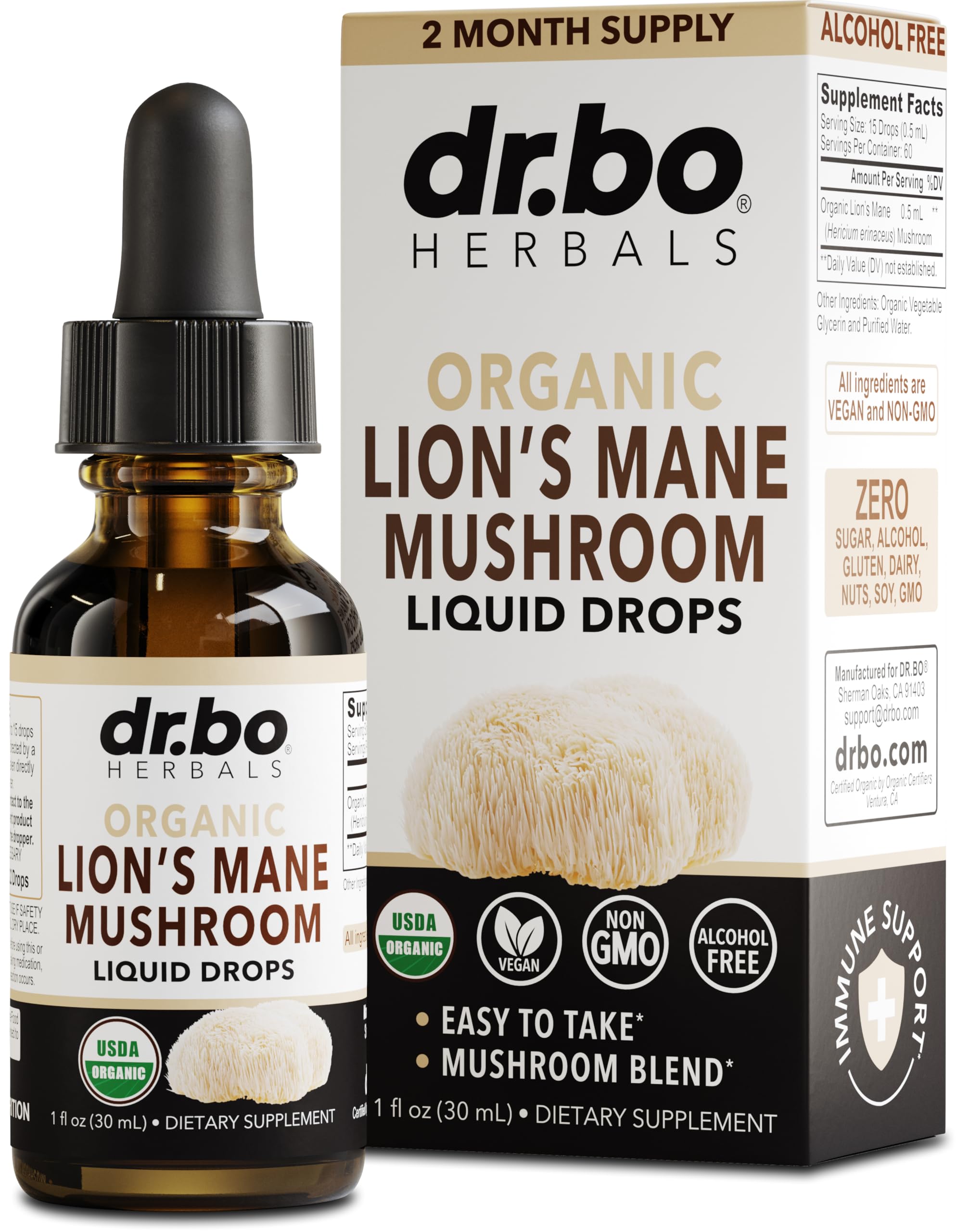 Organic Lion's Mane mushroom tincture