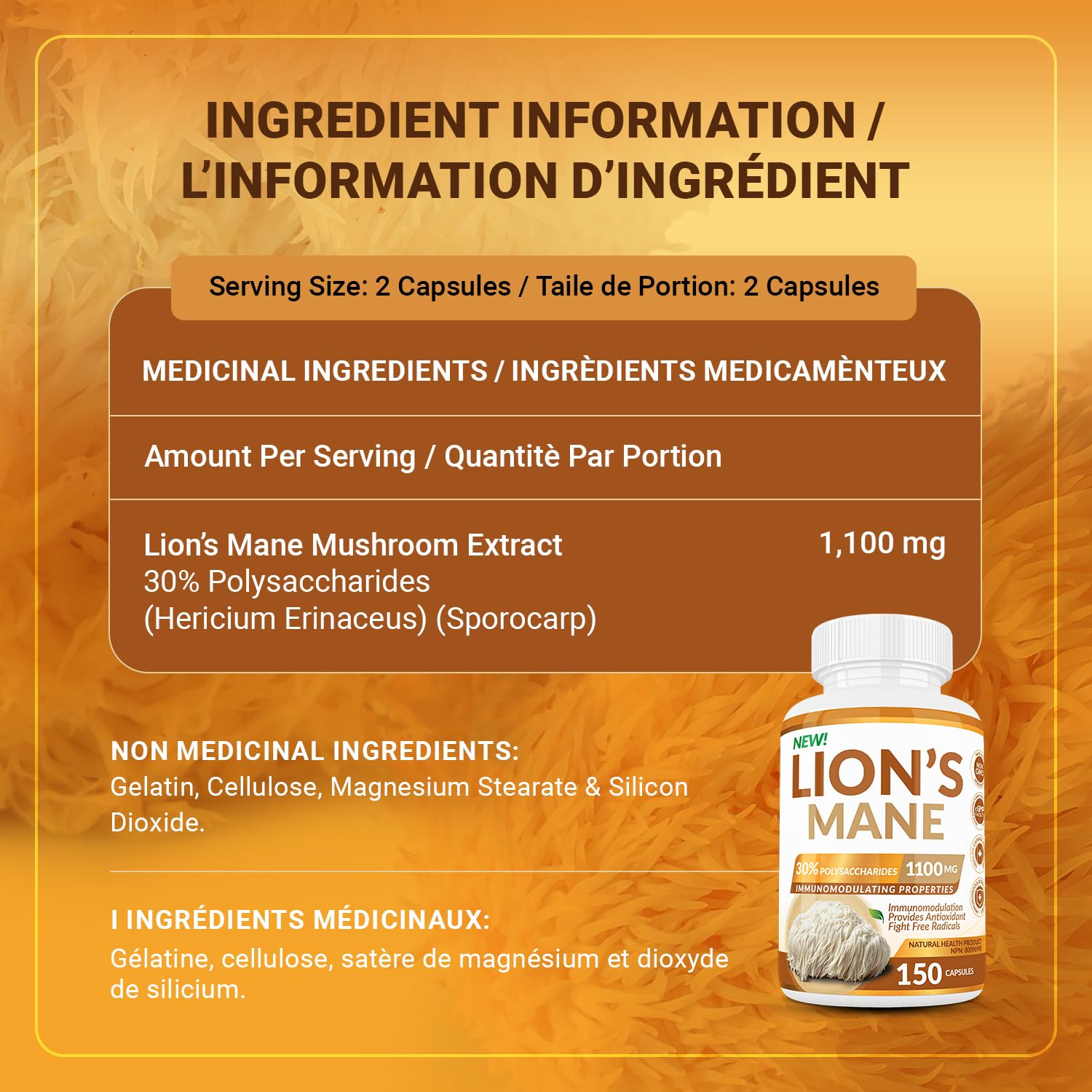 Organic Lion's Mane mushrooms available