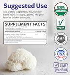 Organic Lion's Mane powder for smoothies