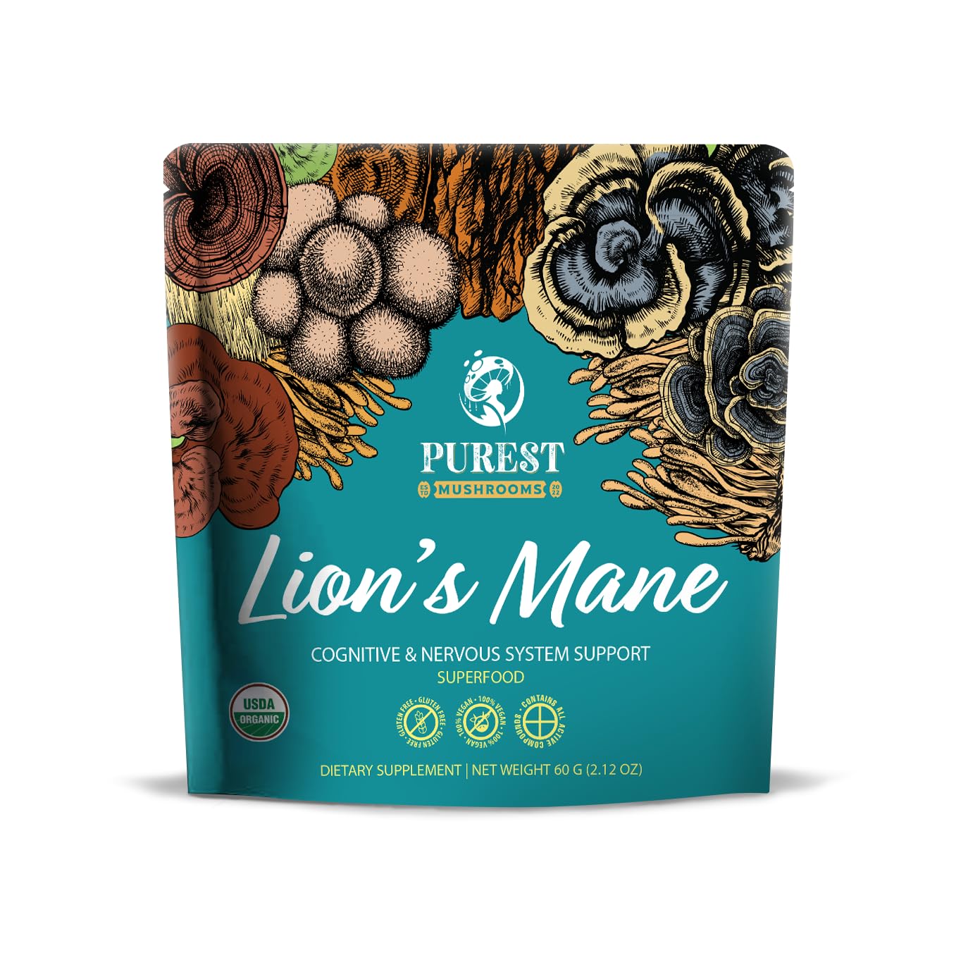 organic lion's mane powder supplement