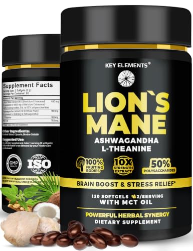 organic lion's mane supplement capsules