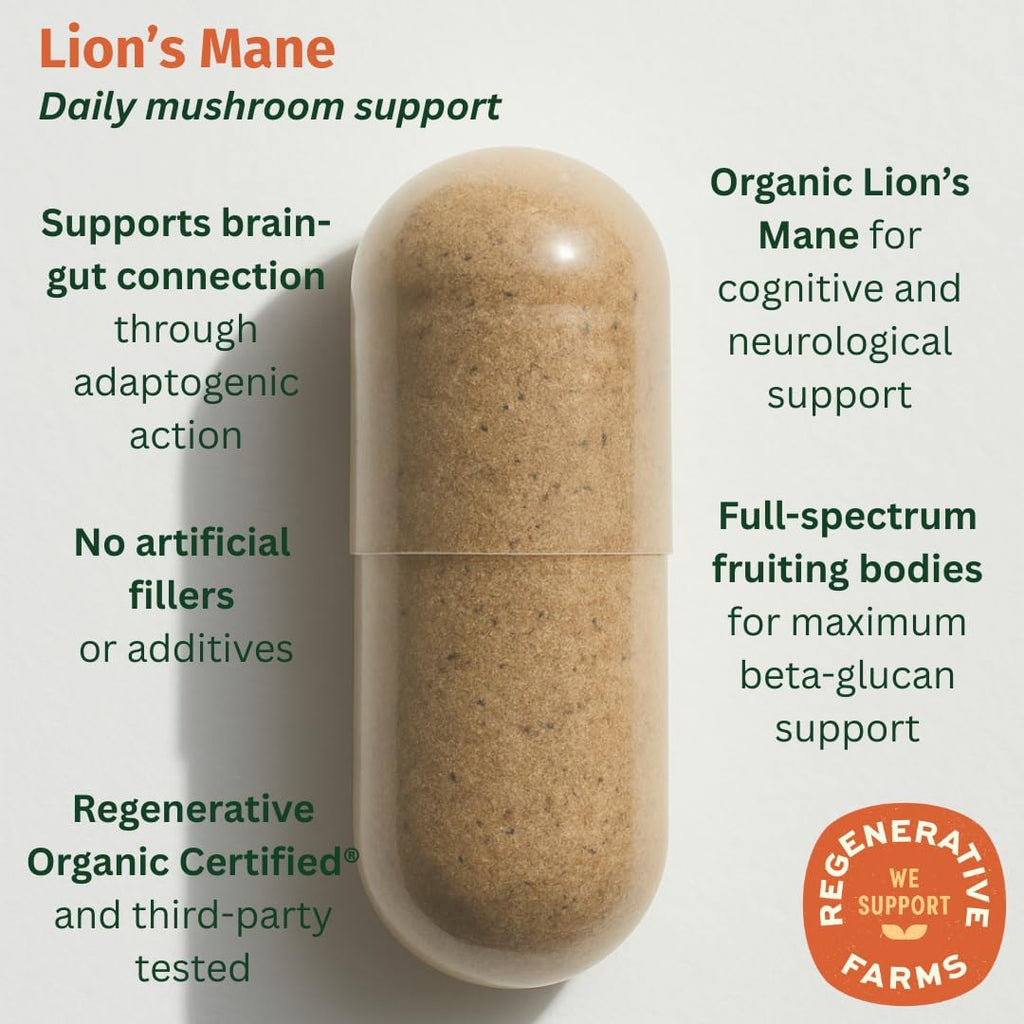 Organic Lion's Mane supplements for mental clarity