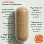 Organic Lion's Mane supplements for mental clarity