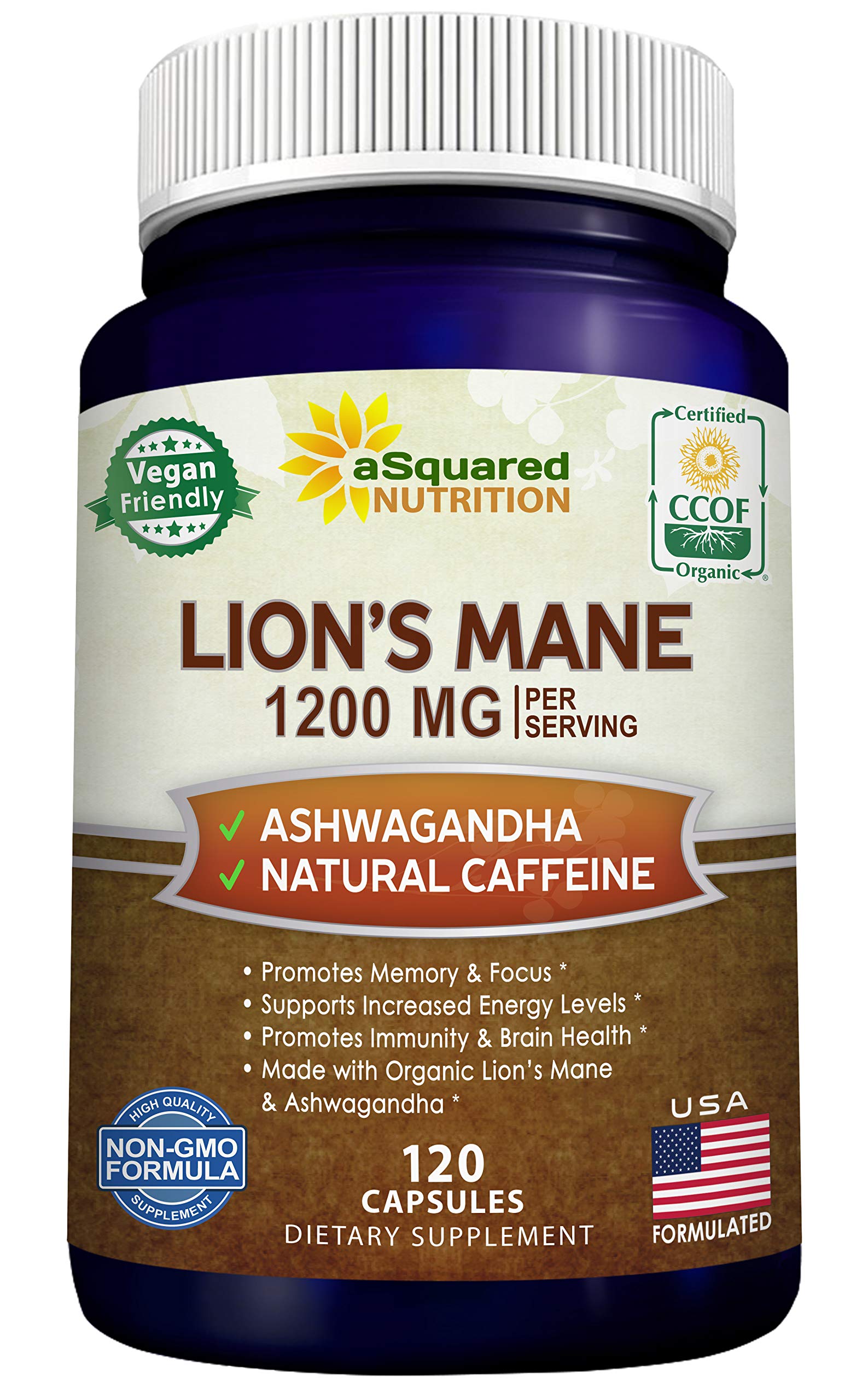 organic lions mane mushroom capsules