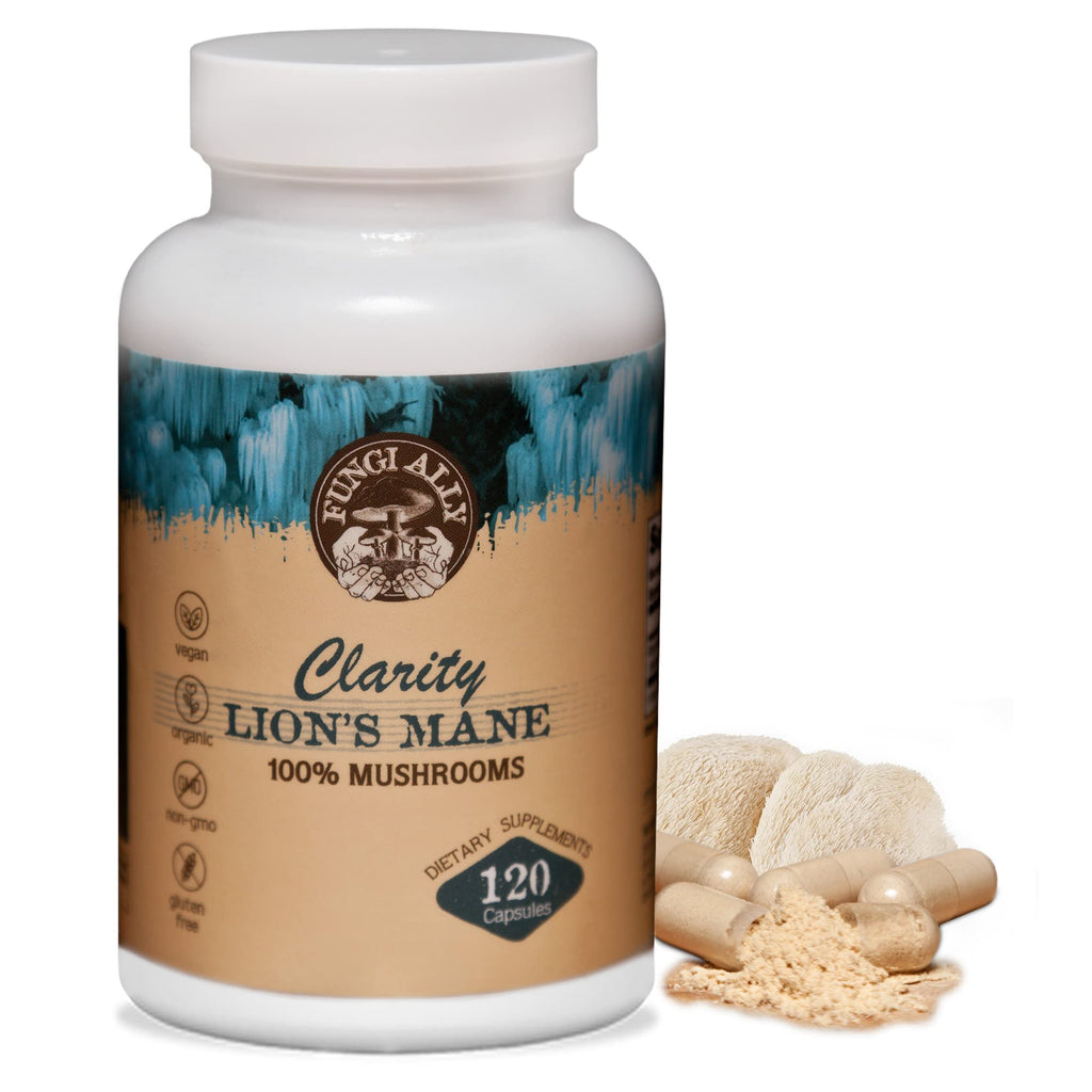 organic lions mane mushroom capsules