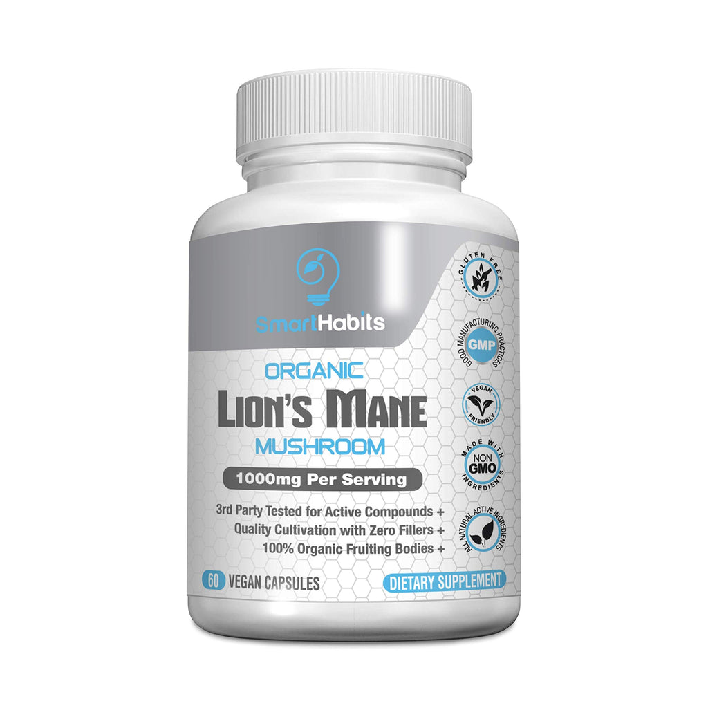 organic lions mane mushroom capsules