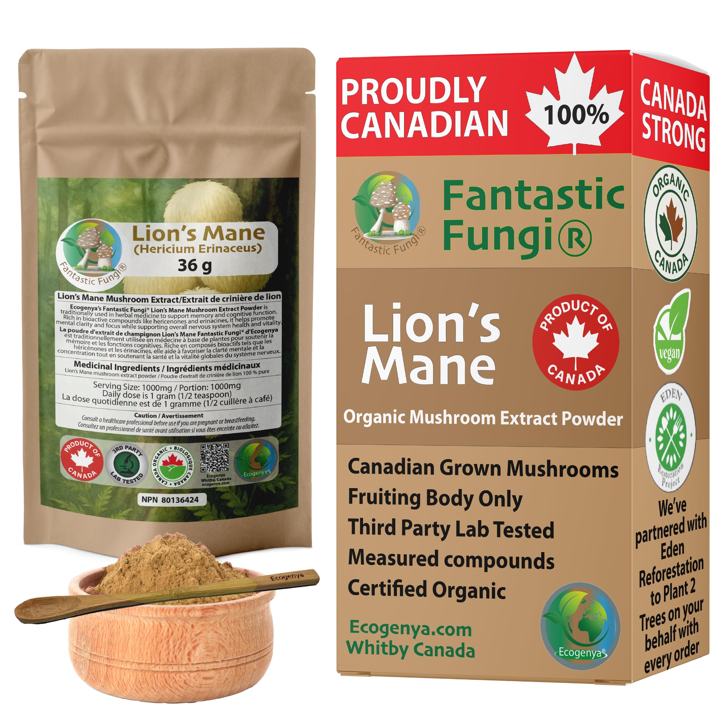 Organic Lions Mane mushroom extract