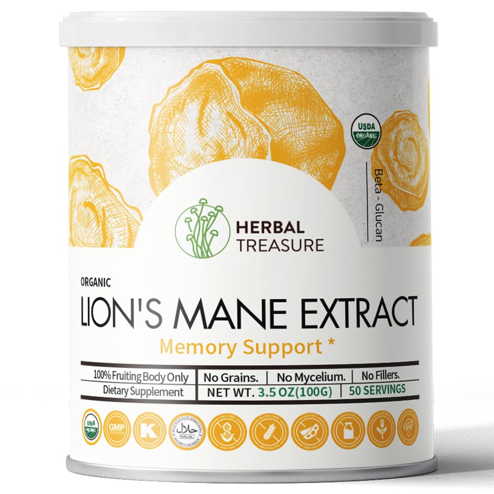organic lions mane mushroom powder