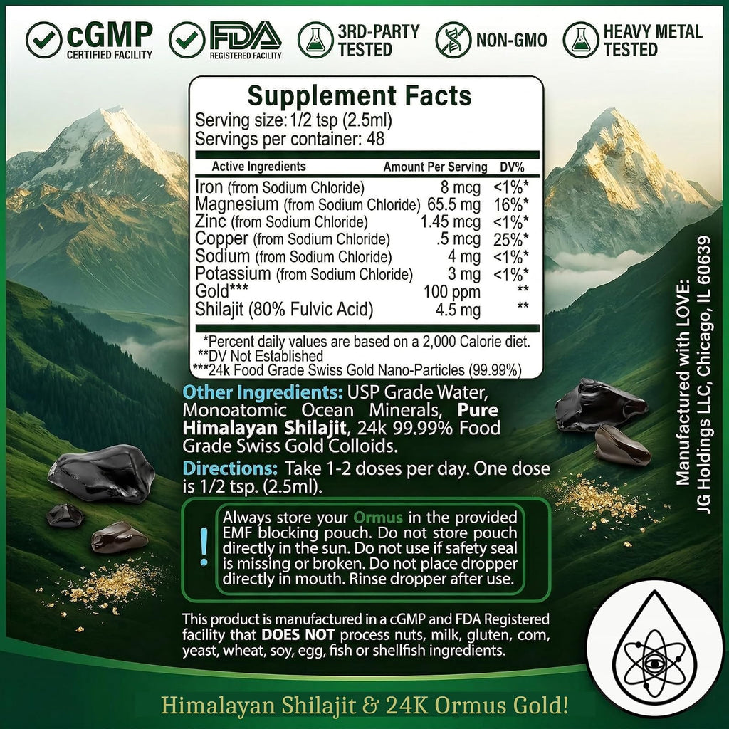 organic liquid minerals for health
