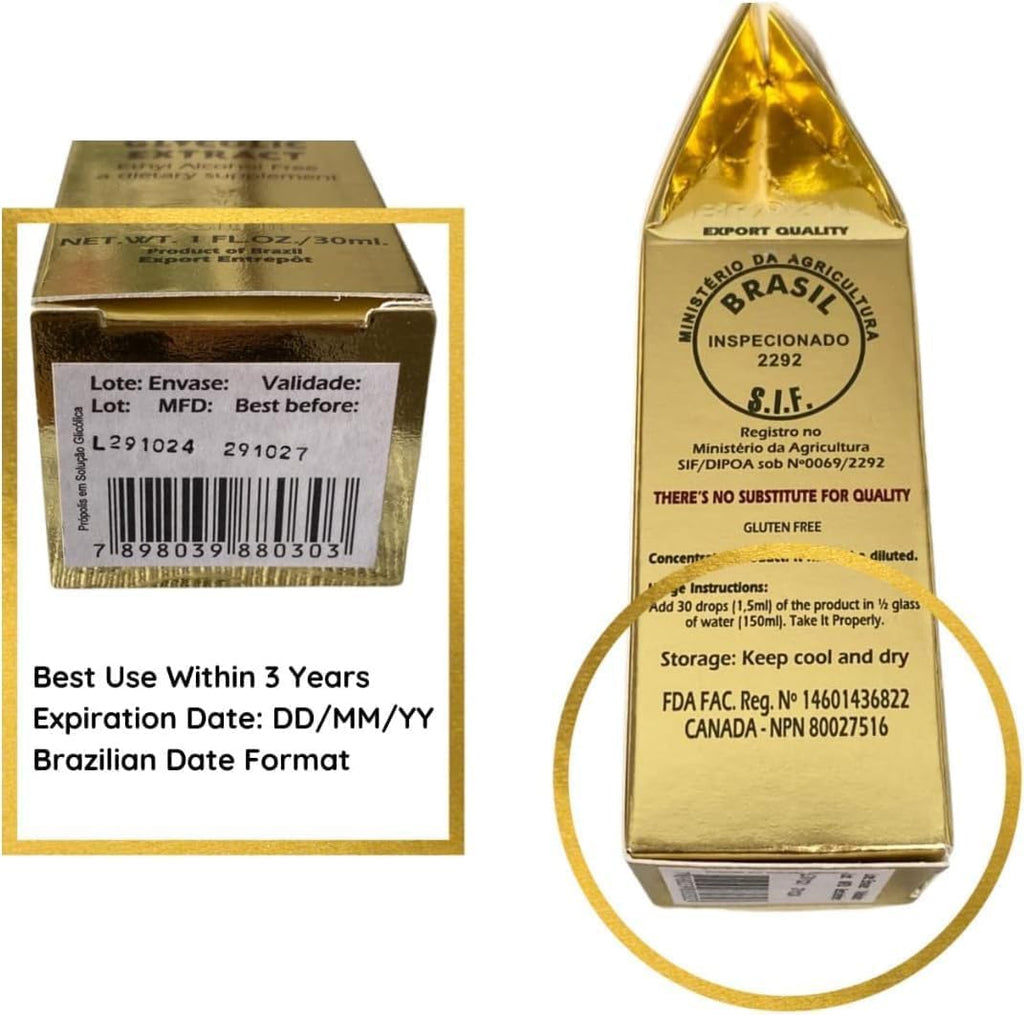 Organic liquid propolis for immunity