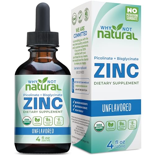 organic liquid zinc drops 25 mg