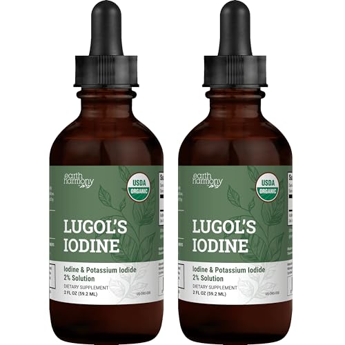 Organic Lugol's iodine drops for thyroid health