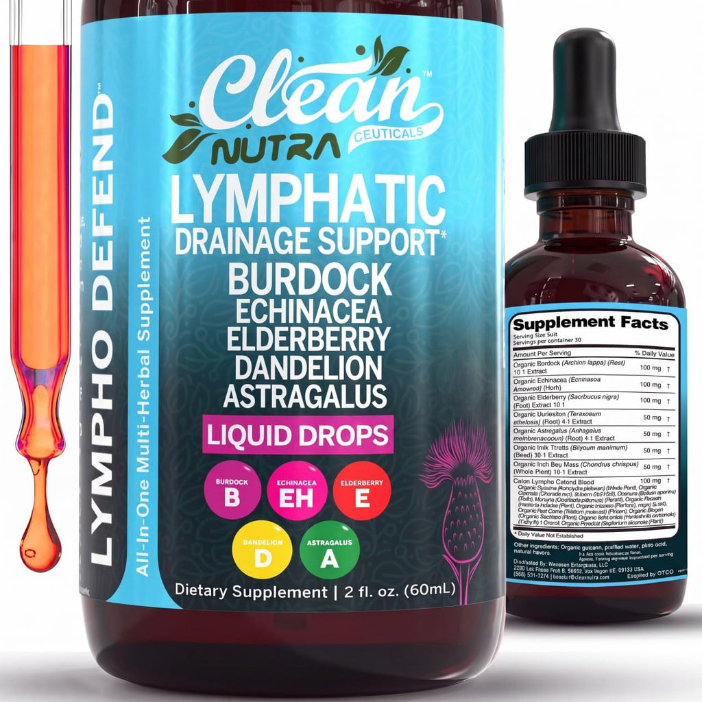 Organic lymphatic drainage drops benefits