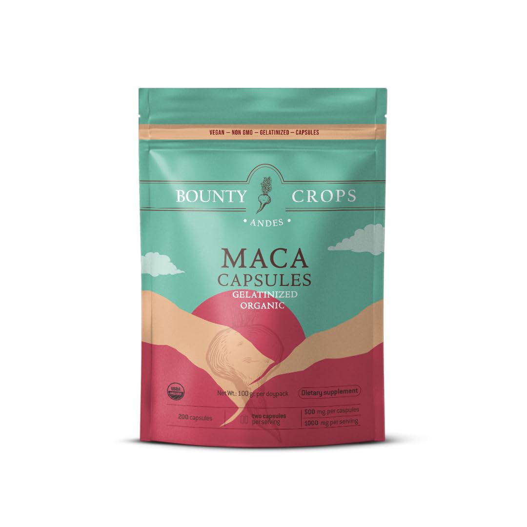 organic maca powder capsules for energy