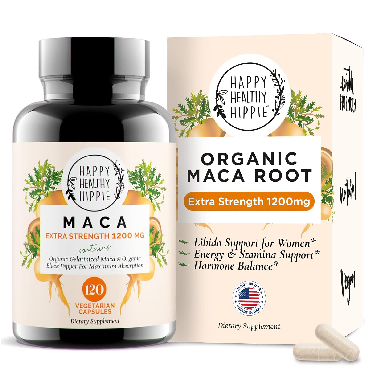 organic maca root capsules for energy