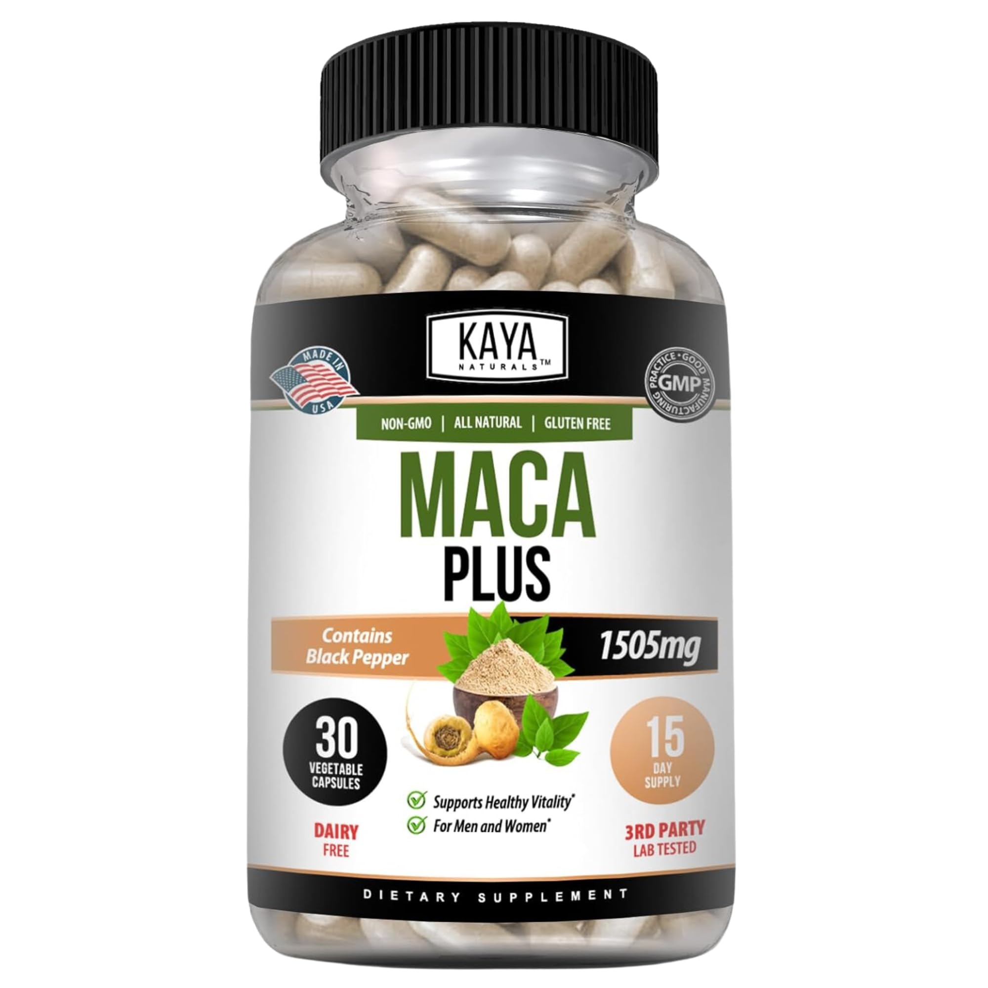 organic maca root capsules