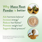 Organic maca root greens supplement
