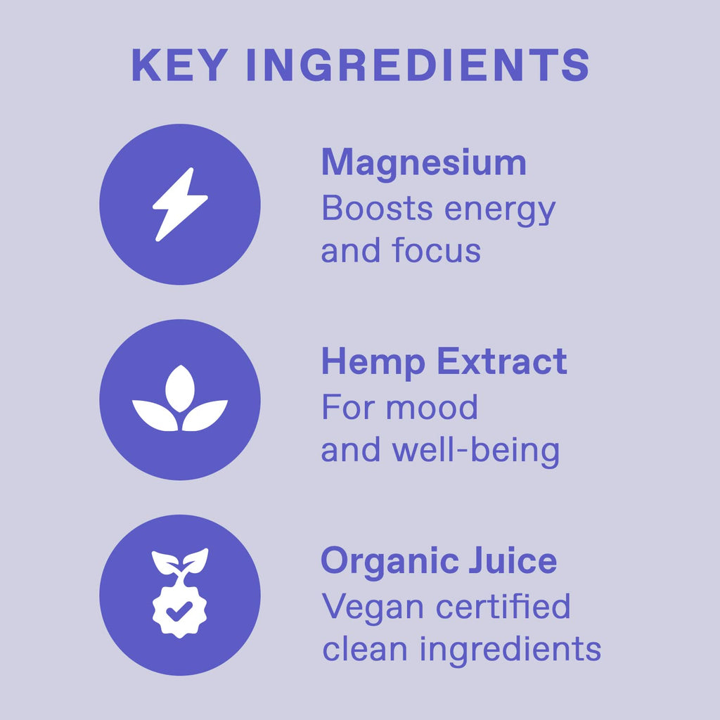 Organic magnesium beverage for mood boost