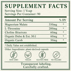 Organic magnesium capsules for relaxation