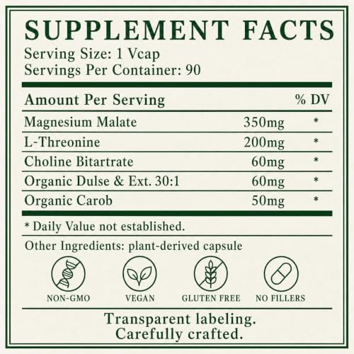 Organic magnesium capsules for relaxation