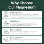 Organic magnesium glycinate for muscle support