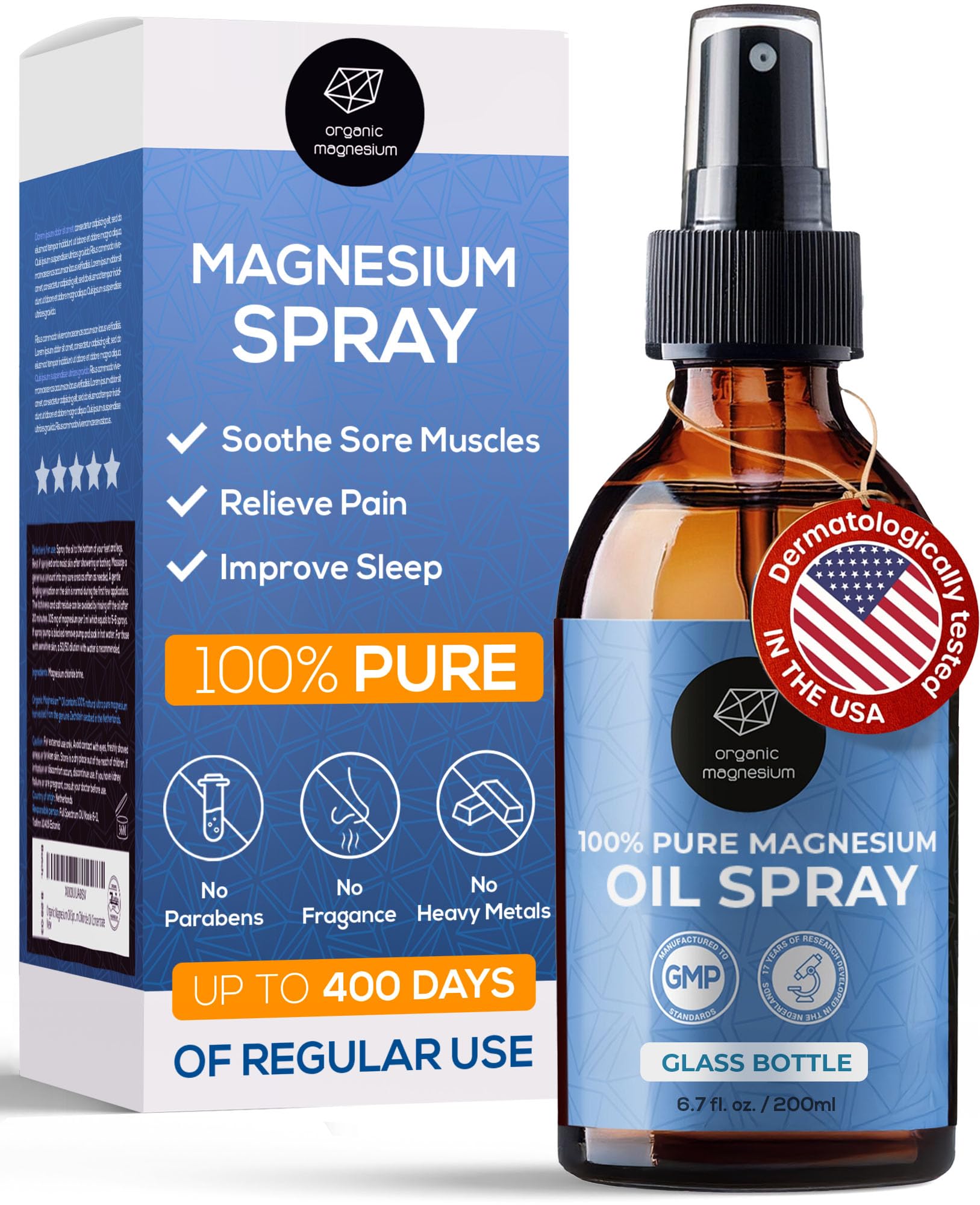 organic magnesium oil spray for relaxation