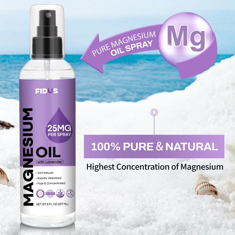 organic magnesium spray for muscle recovery
