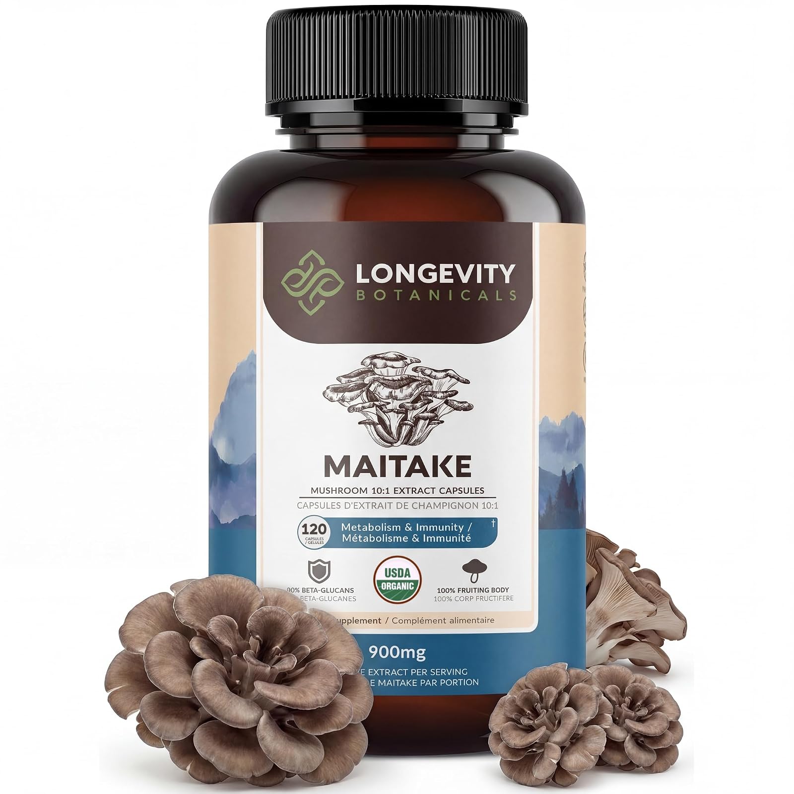 organic maitake mushroom extract capsules