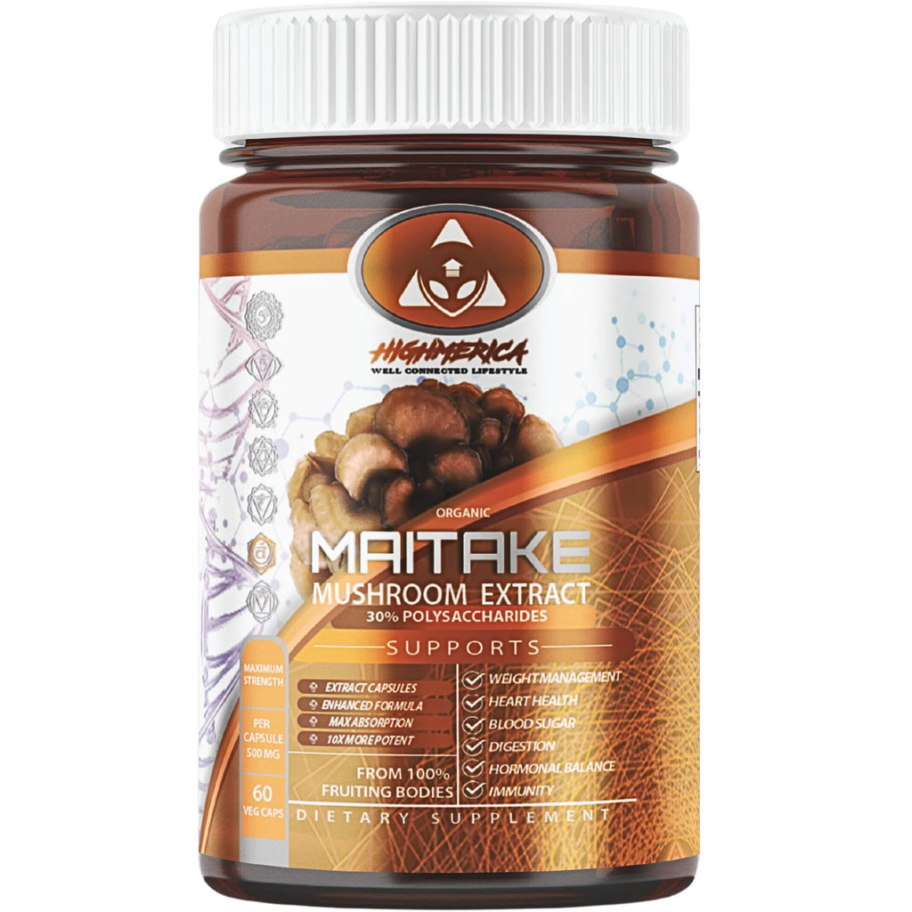 organic maitake mushroom supplement capsules
