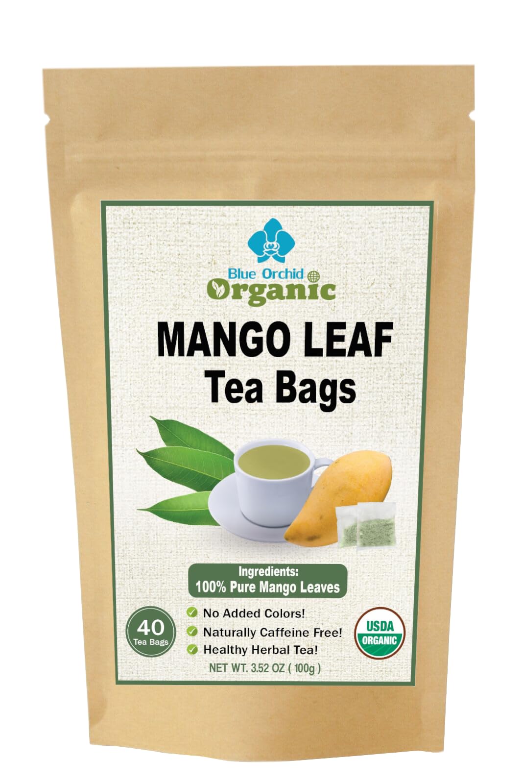 organic mango leaves herbal tea