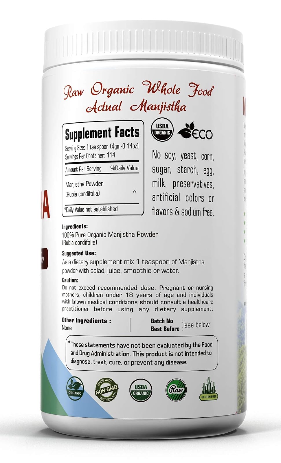 Organic Manjistha for skin health