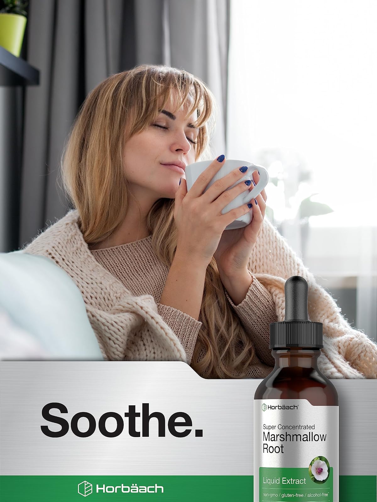 Organic marshmallow root for skin hydration