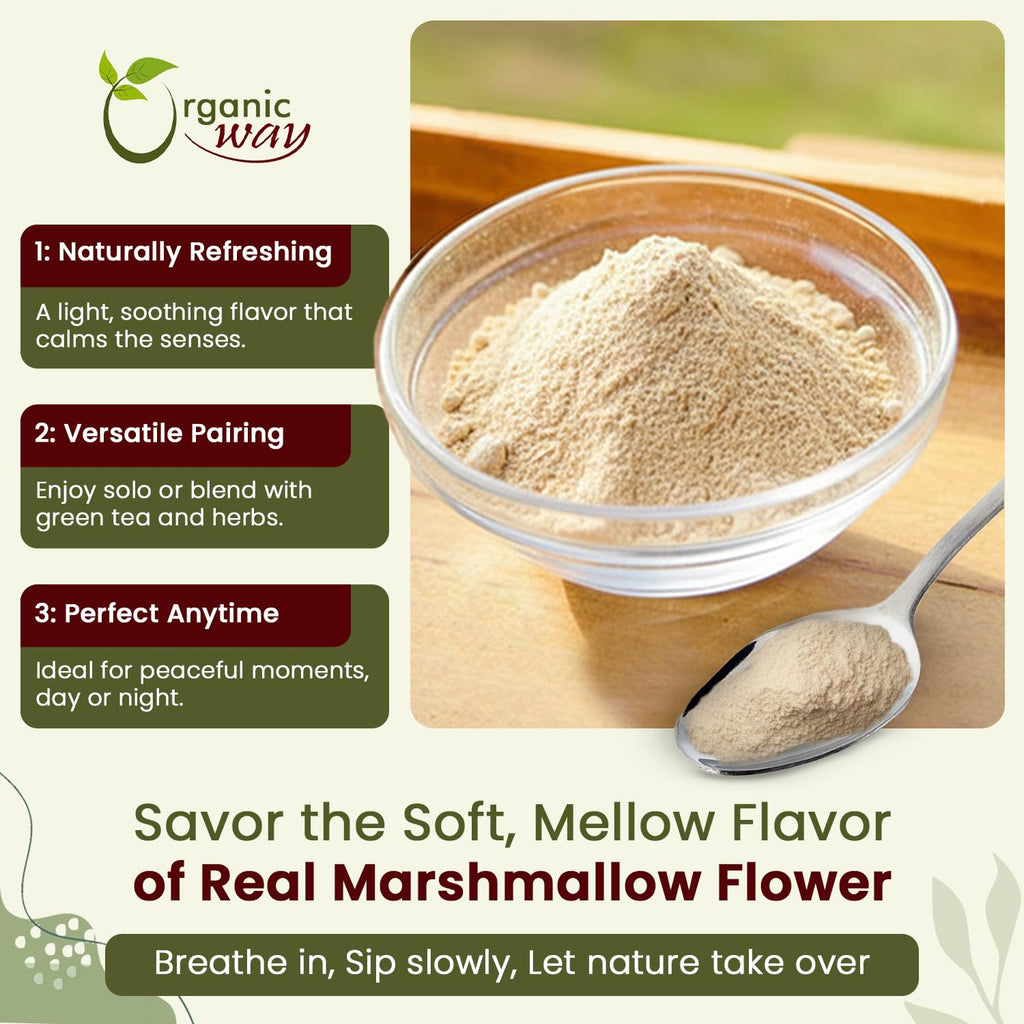 Organic marshmallow root for soothing tea