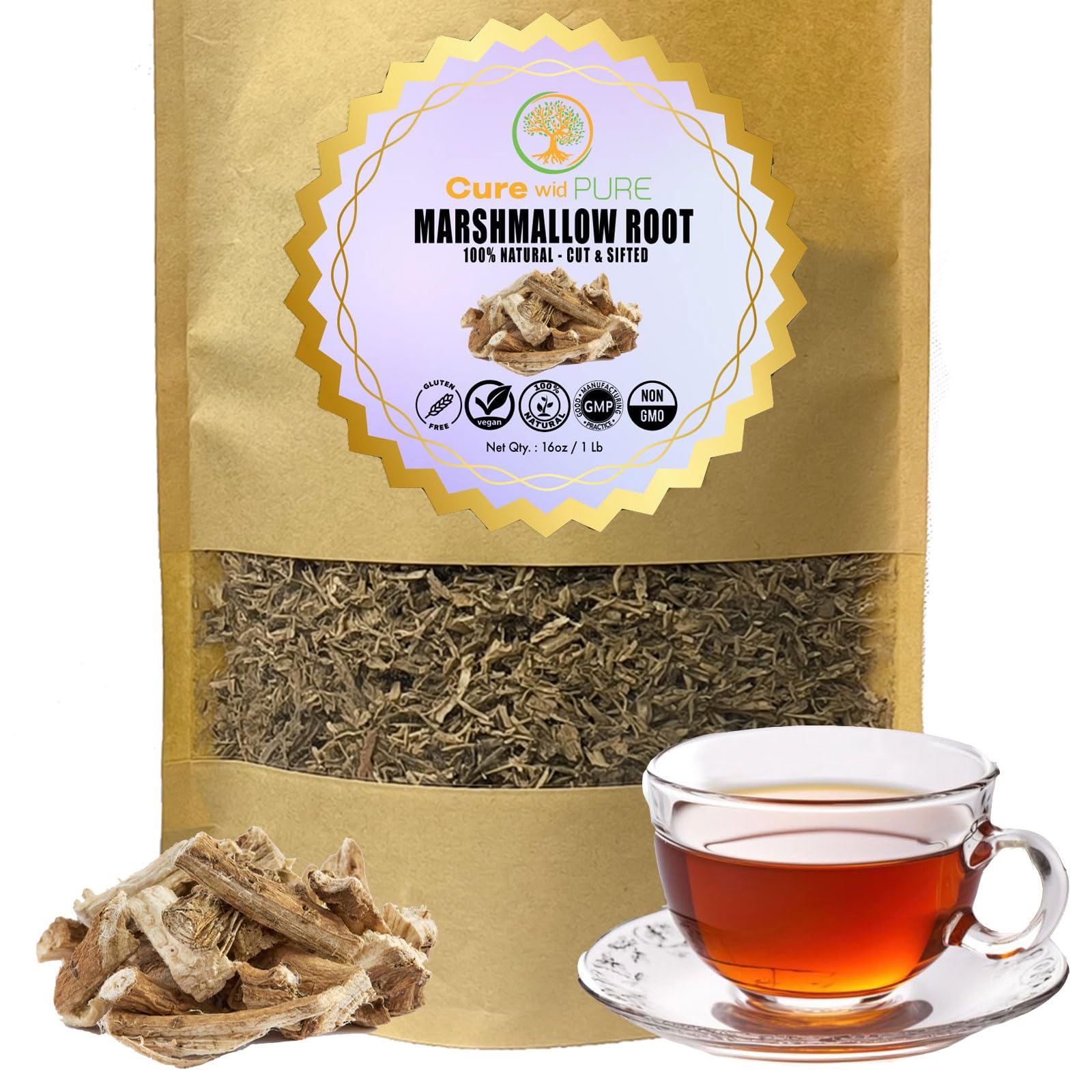 organic marshmallow root herbal tea