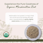 Organic marshmallow root powder for digestive health