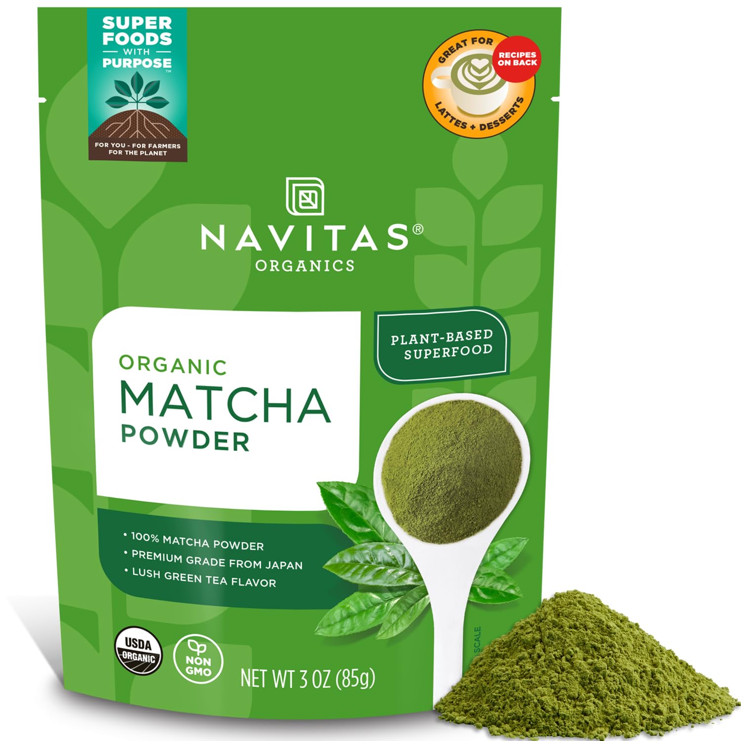 organic matcha powder for lattes