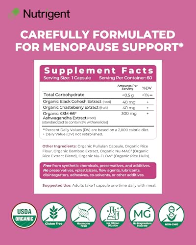 organic menopause health formula