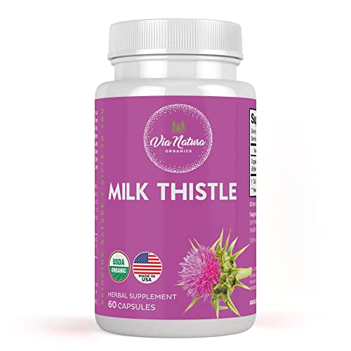 organic milk thistle capsules for liver health