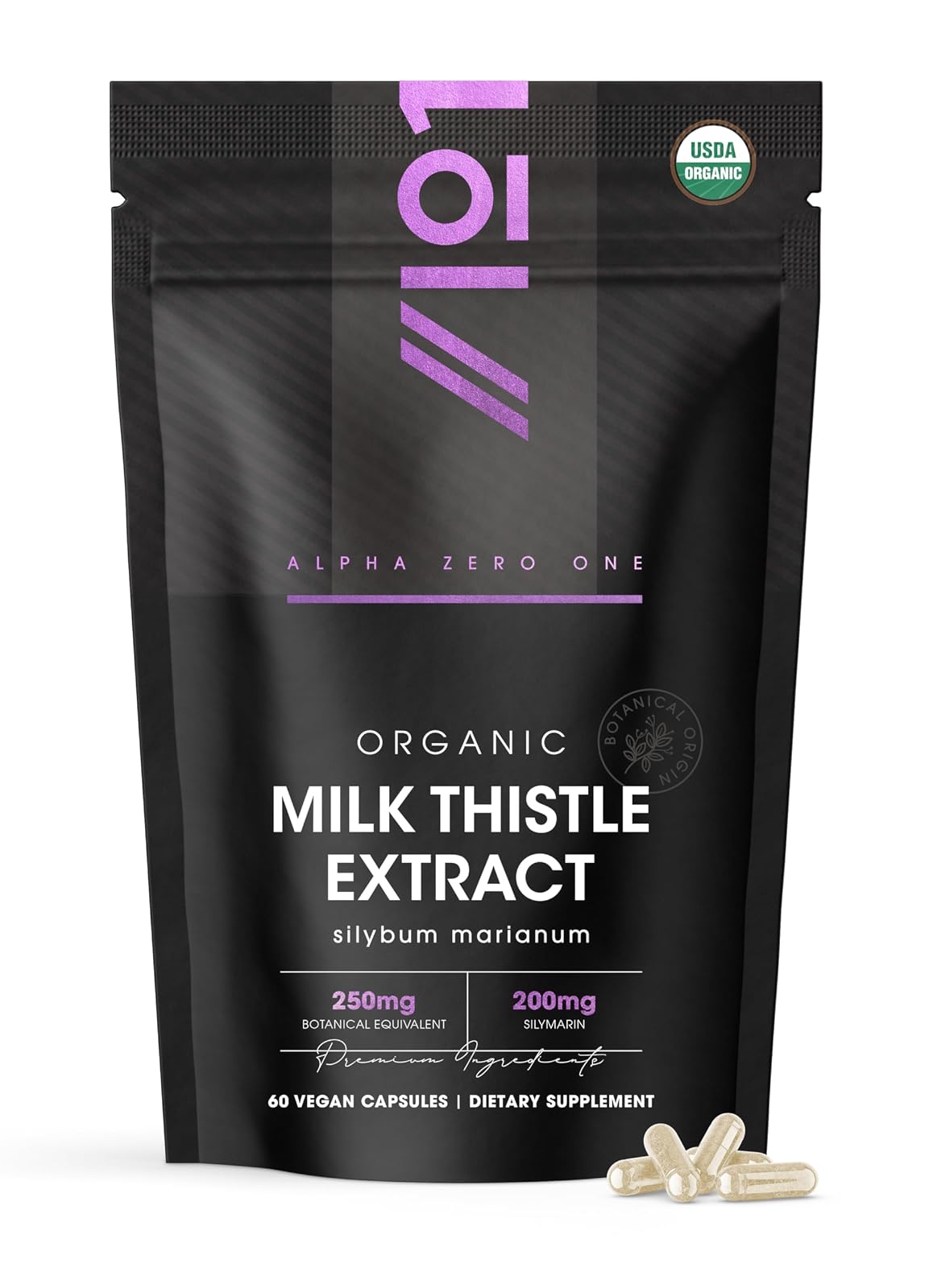 organic milk thistle extract capsules