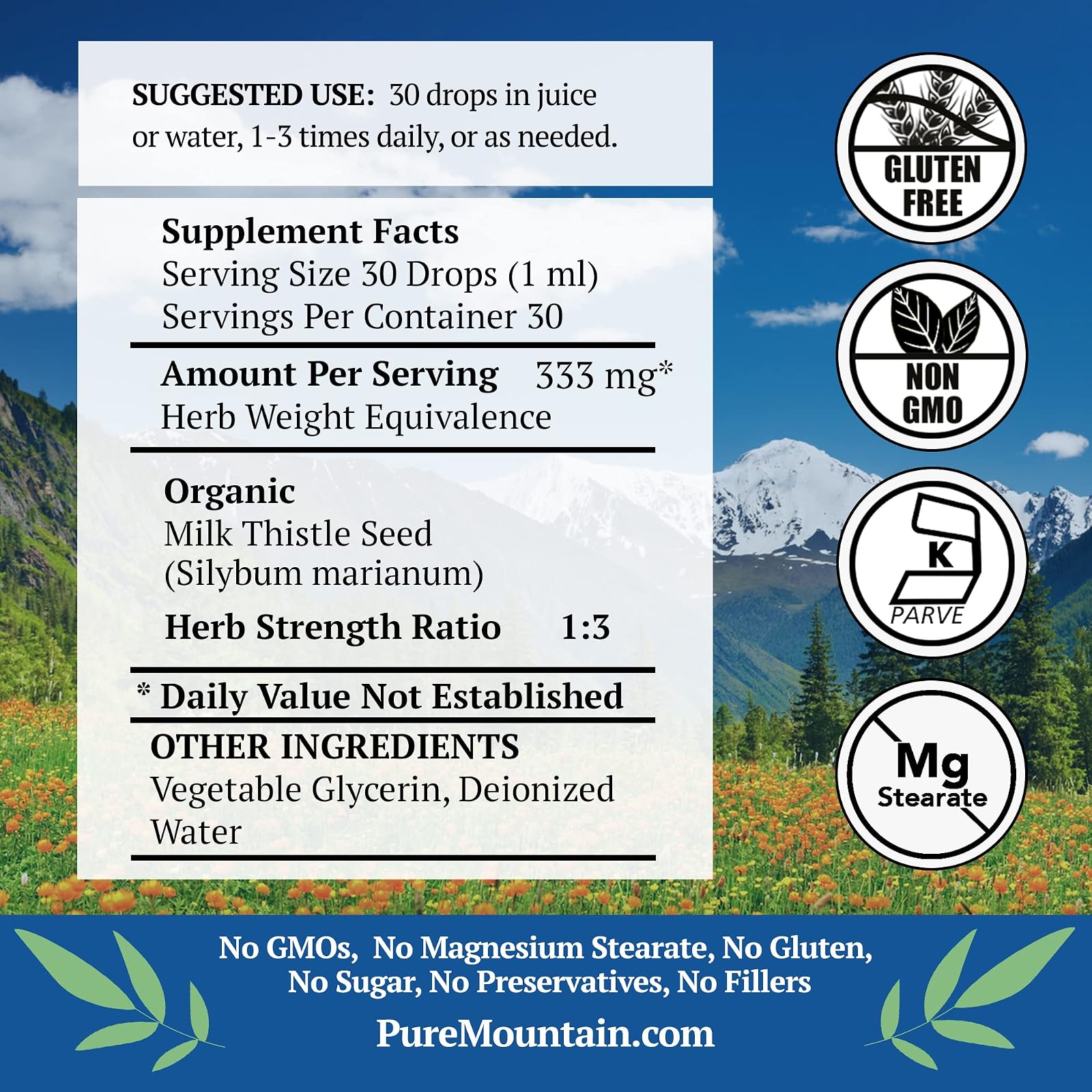 organic milk thistle for overall health