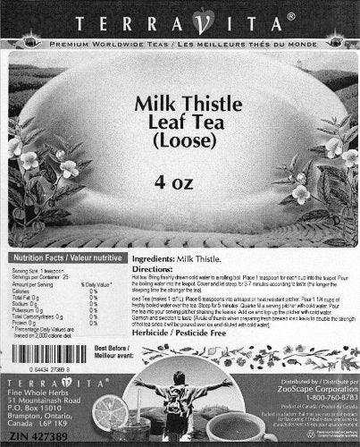 Organic Milk Thistle herbal infusion