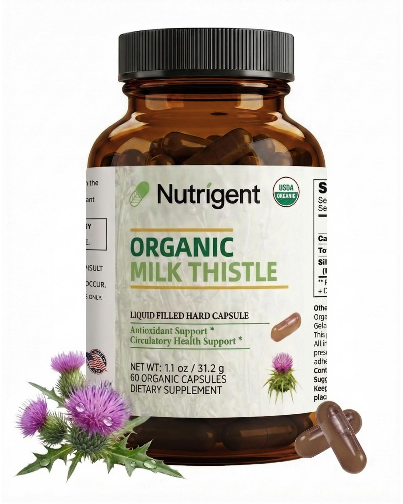 organic milk thistle liver support